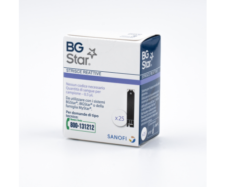 BGStar Mystar Extra Strisce Reattive per il controllo della Glicemia 25 ...