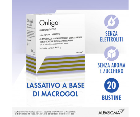 Onligol - Integratore lassativo - 20 Bustine | Farmasave.it