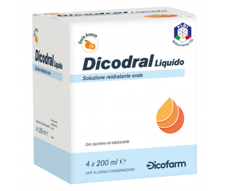 Dicodral Liquido - Soluzione Reidratante Orale - 4 brick da 200 ml ...