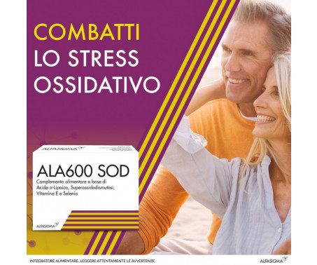 Alasod 600 - Integratore antiossidante - 20 Compresse | Farmasave.it