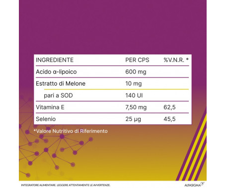 Alasod 600 - Integratore antiossidante - 20 Compresse | Farmasave.it