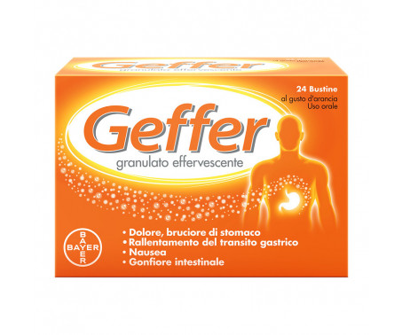 Geffer Granulato Effervescente, per Iperacidità, Dolore e Bruciore di ...