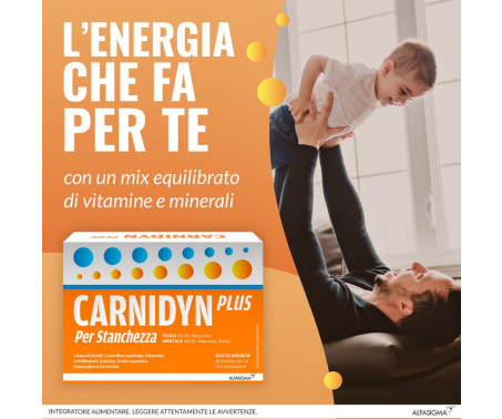 Carnidyn Plus Integratore Alimentare a base di Sali minerali, Carnitina ...