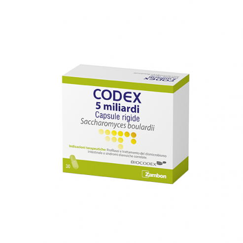 CODEX 30 CAPSULE 5 MILIARDI 250 MG per diarrea e problemi intestinali ...